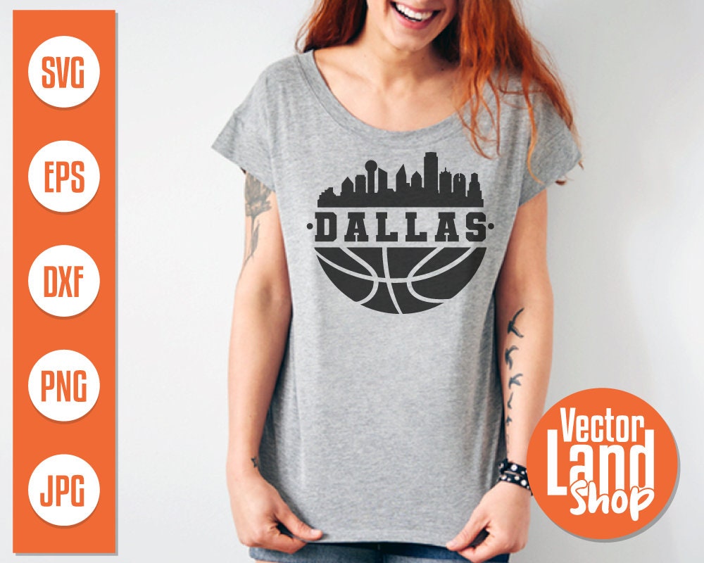 Dallas Basketball Svg Dallas Svg Basketball Team Logo Texas - Etsy