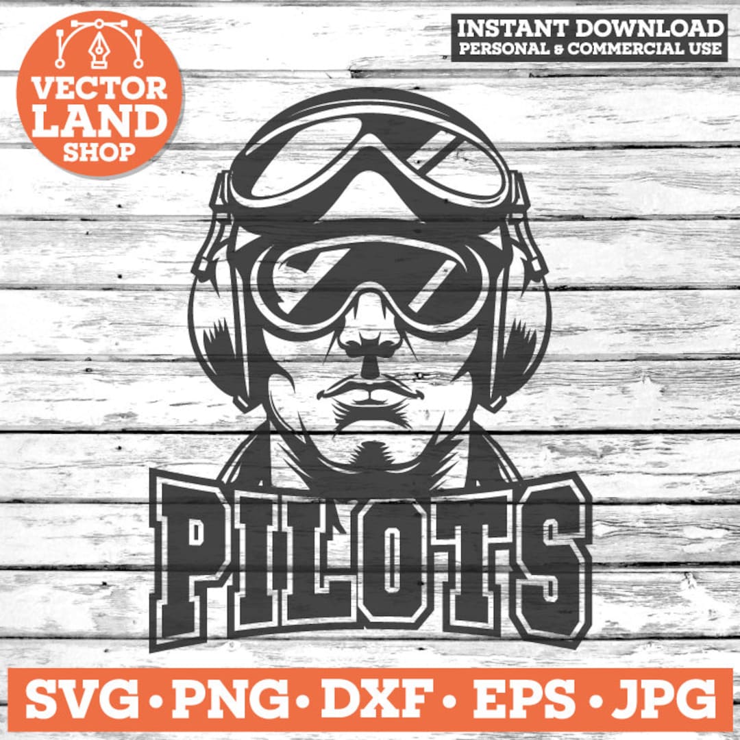 Pilot Svg, Pilots Svg, Pilot Png, Mascot School, Mascot Svg, Pilot ...
