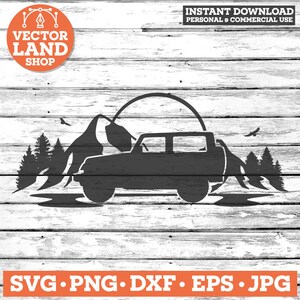 Offroad Scene Svg, SUV Svg, Adventure off Road Landmark, Forest Svg ...