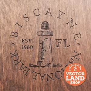 Biscayne Svg, National Park Svg, Florida Svg, Biscayne Png, Lighthouse ...