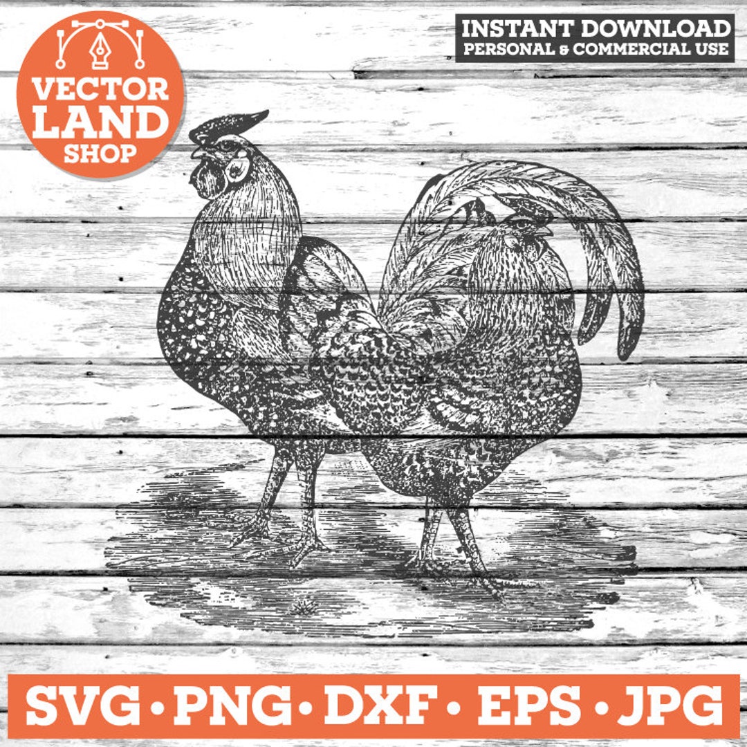 Hen Svg, Farm Svg, Chicken Svg, Barn Svg, Animal Printable, Hen Clipart ...