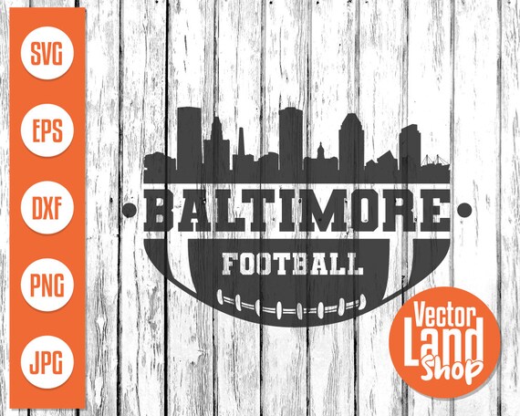 Baltimore Football Svg Baltimore Svg Football Team Logo | Etsy