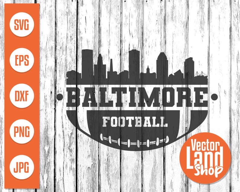 Baltimore Football Svg Baltimore Svg Football Team Logo - Etsy