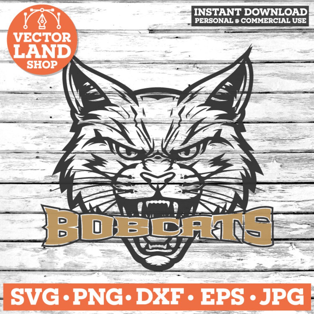 Bobcat Svg, Bobcats Svg, School Spirit Svg, Bobcats Mascot, Bobcats Png ...