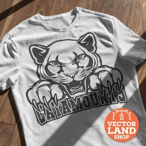 Catamounts Svg, Catamount Svg, Mascot School, School Team, Logo Vector ...