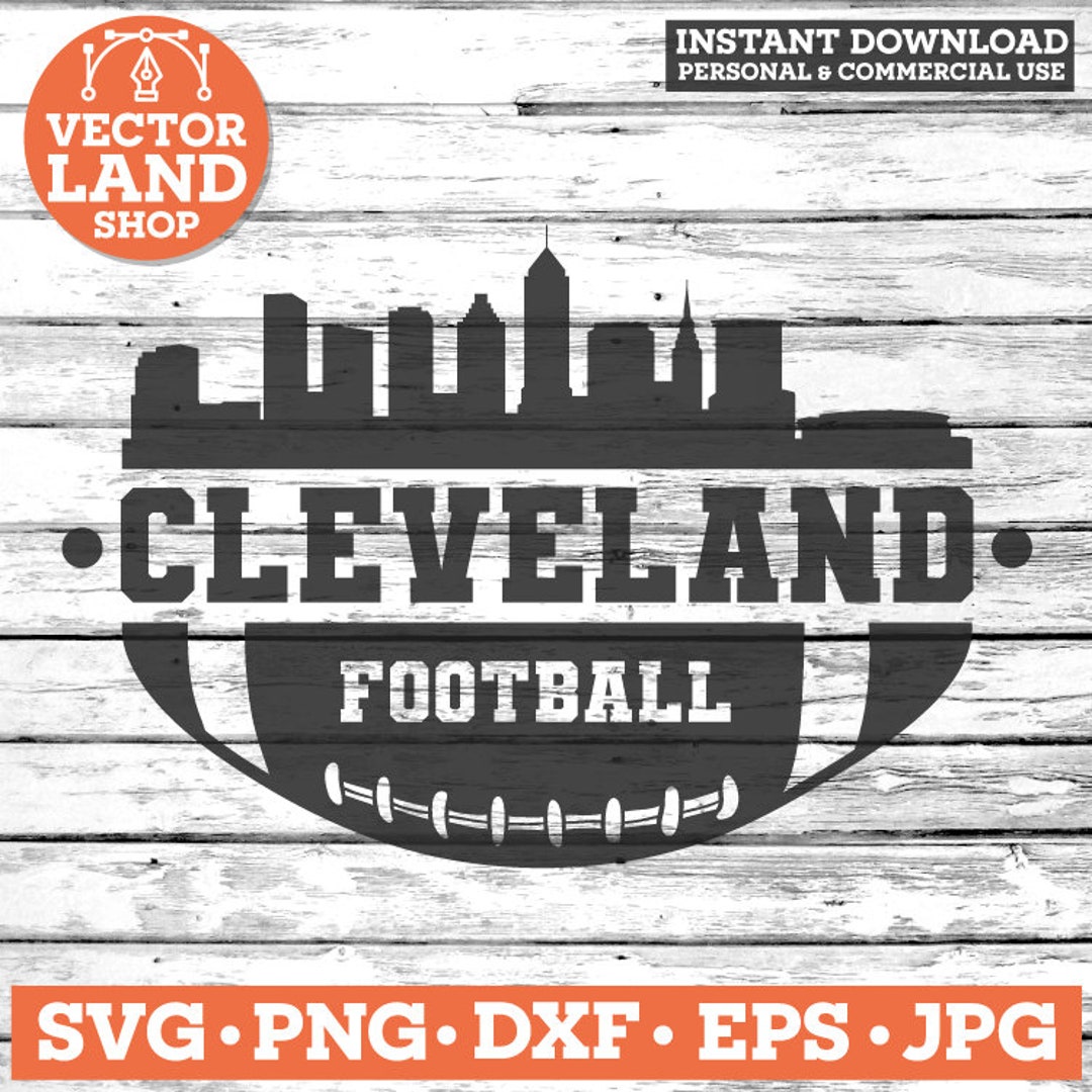 Cleveland Football Svg, Cleveland Svg, Football Team Logo, American ...