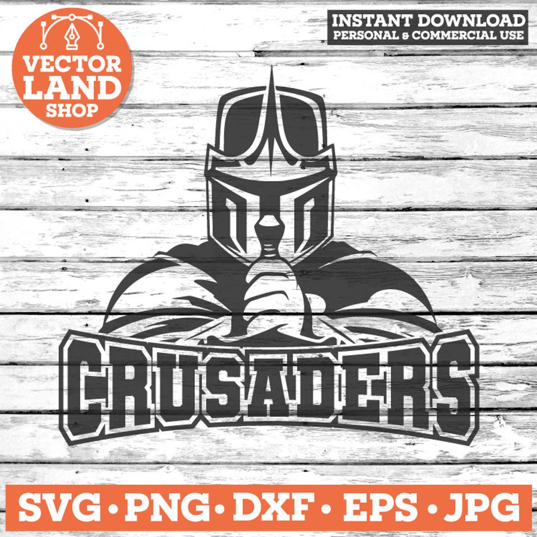 Crusaders Svg, Crusader Svg, Crusaders Png, Mascot School, Crusaders ...