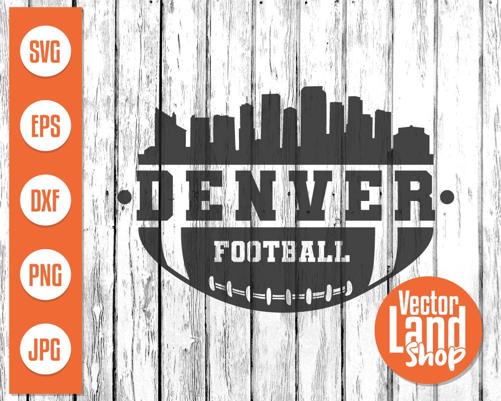 Denver Football Svg Denver Svg Football Team Logo American - Etsy