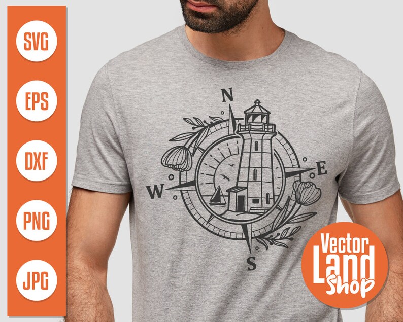 Compass SVG Lighthouse Svg Ocean Svg Adventure Svg Travel - Etsy