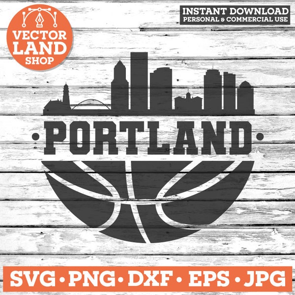 Portland Skyline - Etsy