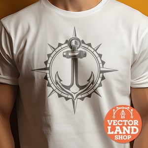 Compass SVG, Anchor Svg, Sailor Svg, Boat Svg, Travel Svg, Silhouette ...