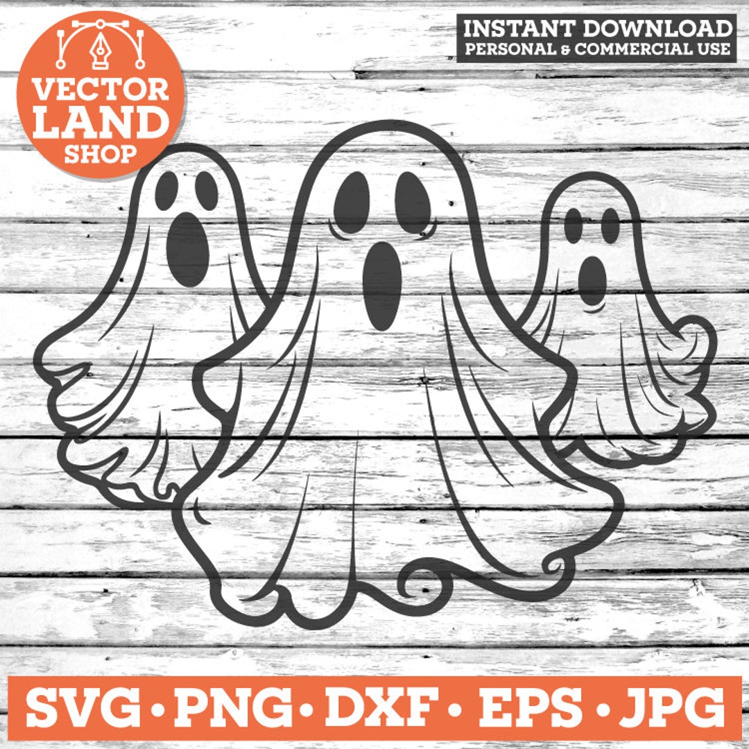 Ghost Svg Halloween Svg Ghost Png Cute Ghost Svg Spooky - Etsy
