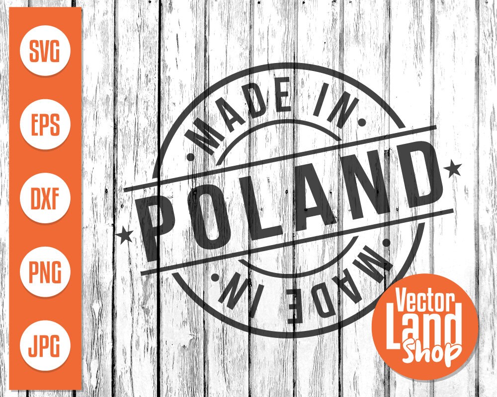 Made in Poland Svg Poland Svg Warsaw Svg Poland Stamp Svg - Etsy