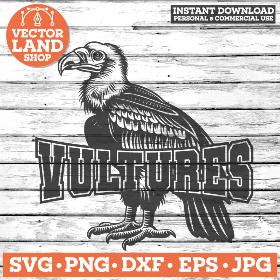 Vultures Svg, Vulture Svg, Vulture Png, School Mascot, Mascot Svg ...