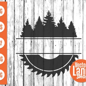 Saw Blade Svg Forest Tree SVG Pine Trees Svg Silhouette - Etsy