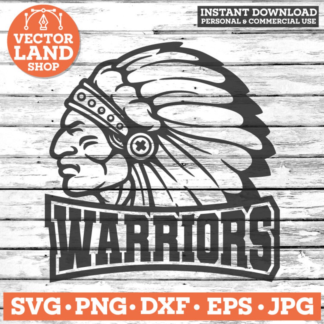 Warriors Svg, Indians Svg, Native Svg, Mascot School, Mascot Sport ...