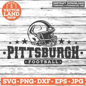 Pittsburgh Svg, Football Svg, Football Team, Team Spirit Svg, American ...