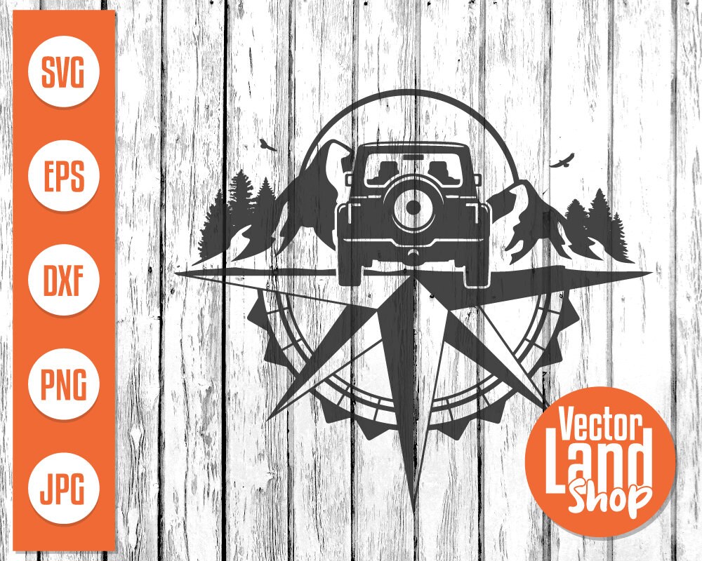 Offroad Svg Adventure off Road Compass Svg Adventure Svg | Etsy