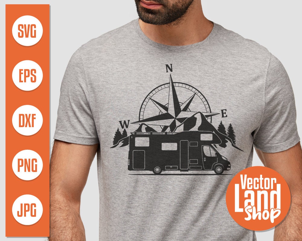 Motorhome Svg Caravan Svg Camping SVG Wohnmobil Svg - Etsy México
