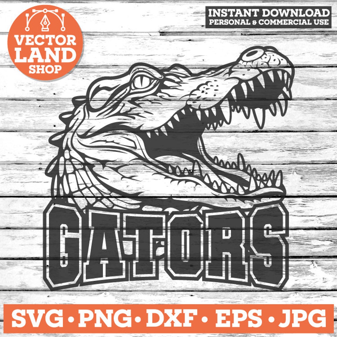 Gators Svg, Gator Svg, Gator Png, School Mascot, Alligator Clipart ...