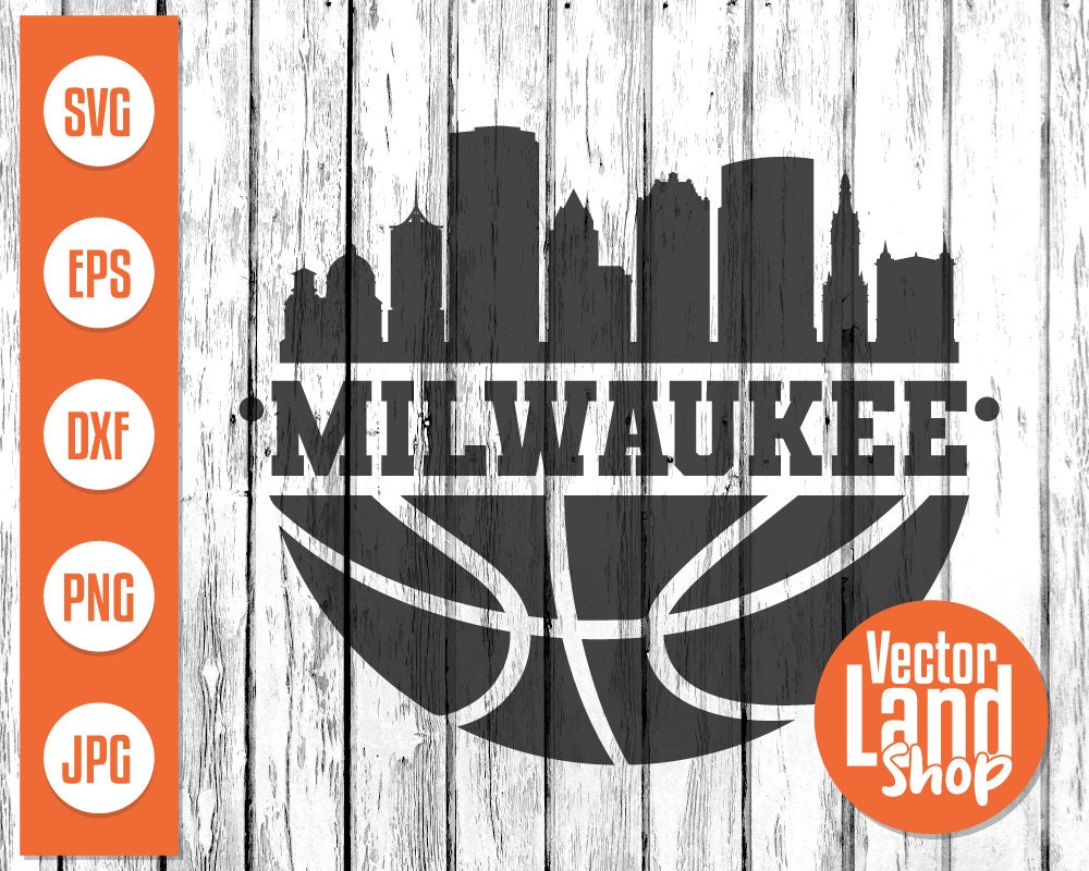 Milwaukee Basketball Svg Milwaukee Svg Basketball Team Logo - Etsy ...