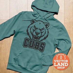 Cub Svg, Cubs Svg, Cubs Png, School Mascot, Cub Clipart, Bear Vector ...