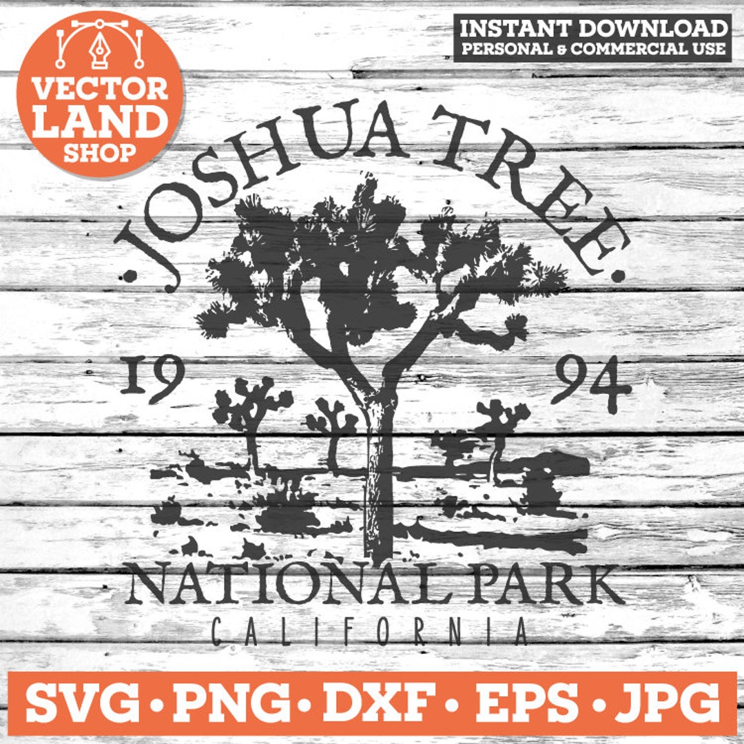 Joshua Tree Svg, National Park Svg, California Svg, Outdoors Svg ...