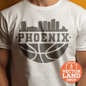 Phoenix Basketball Svg, Phoenix Svg, Basketball Team Logo, Phoenix City ...