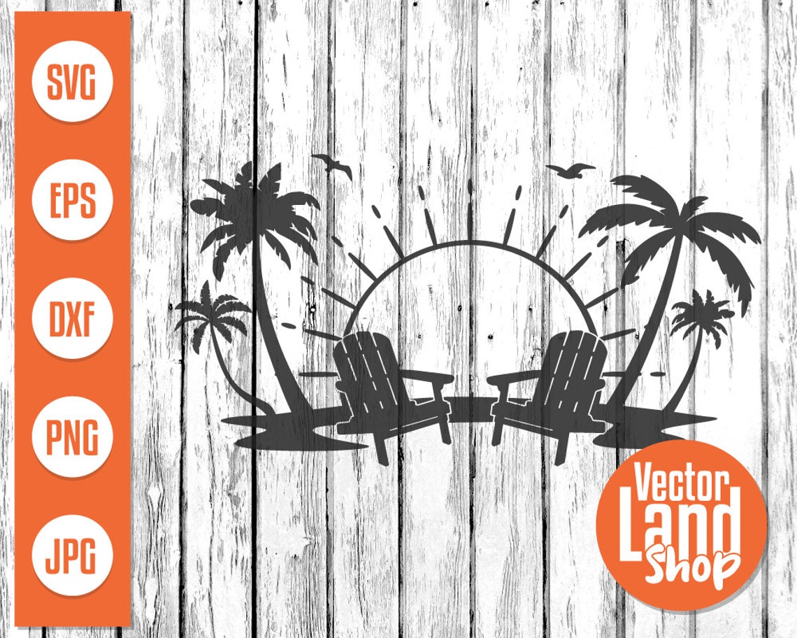 Palm Tree Svg Beach Svg Beach Vibes Svg Summer Svg - Etsy