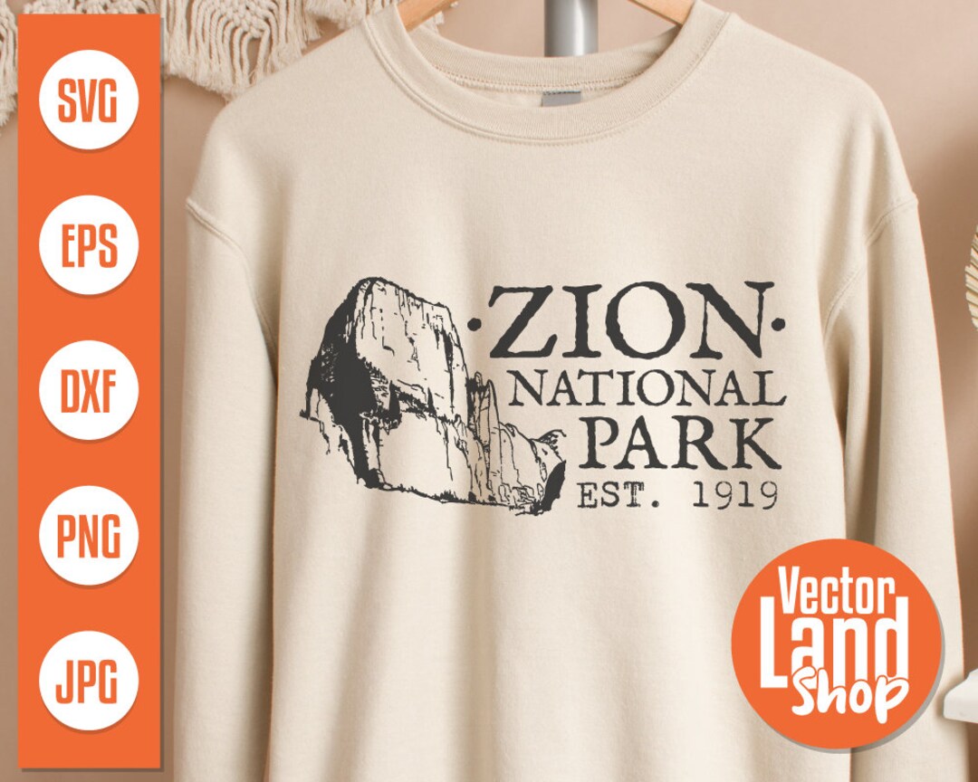 Zion Svg National Park Svg Zion Png Utah Svg Outdoors Svg - Etsy