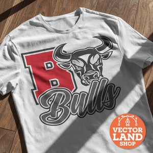 Bulls Svg, Bull Svg, Bulls Png, Mascot Svg, Team Svg, Bulls Logo, Team ...