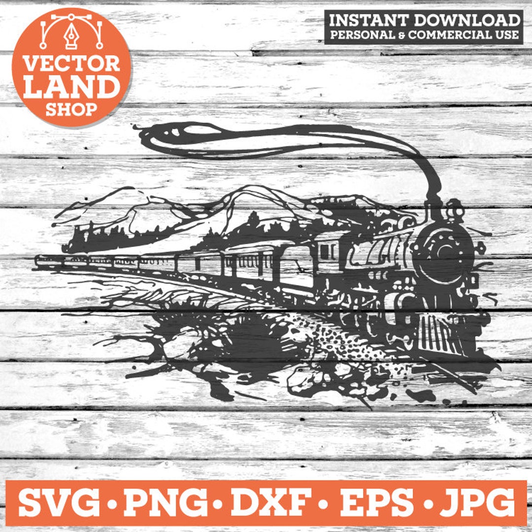 Train Svg, Railway Svg, Steam Locomotive, Railroad Svg, Train ...