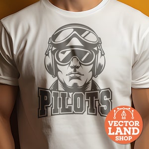 Pilot Svg, Pilots Svg, Pilot Png, Mascot School, Mascot Svg, Pilot ...