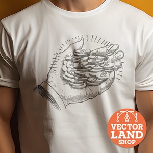 Hand Money Svg, Bank Svg, Vintage Hand Svg, Business Svg, Antique ...