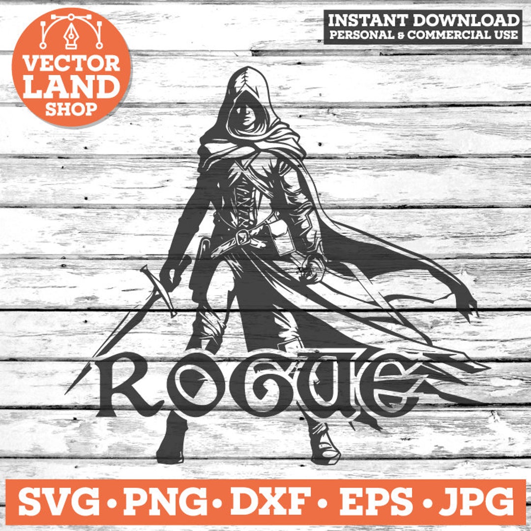 Rogue Svg, Dnd Svg, Gamer Svg, Rogue Design,d20 Dice, RPG Svg, Dungeons ...