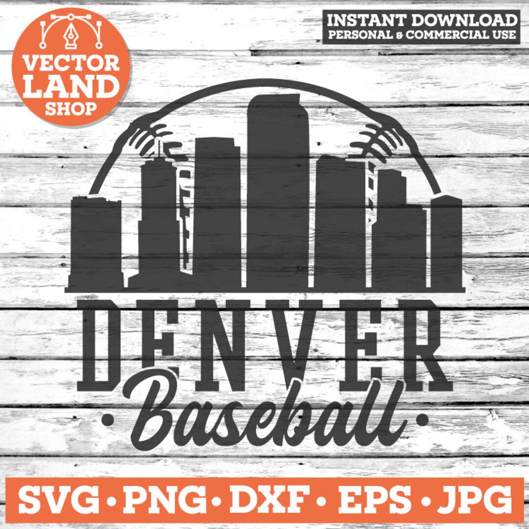 Denver Baseball Svg, Denver Svg, Baseball Team, Baseball Logo, Baseball ...