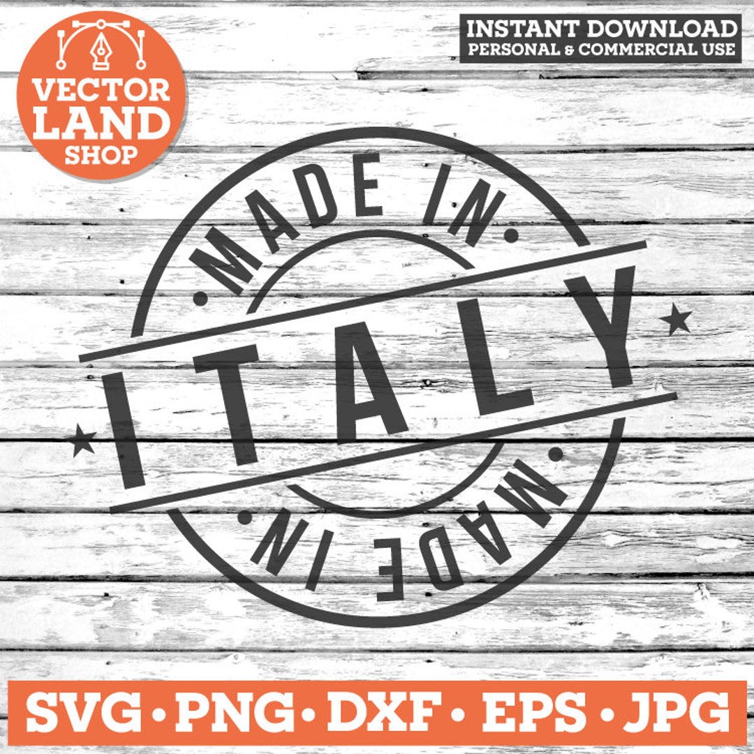 Made in Italy Svg, Italy Svg, Italian Svg, Rome Svg, Italy Stamp Svg ...
