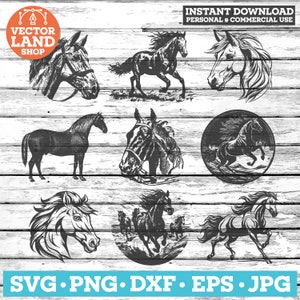 BUNDLE Horse Svg, Western Svg, Horse Head, Horses Svg, Horse Clipart ...