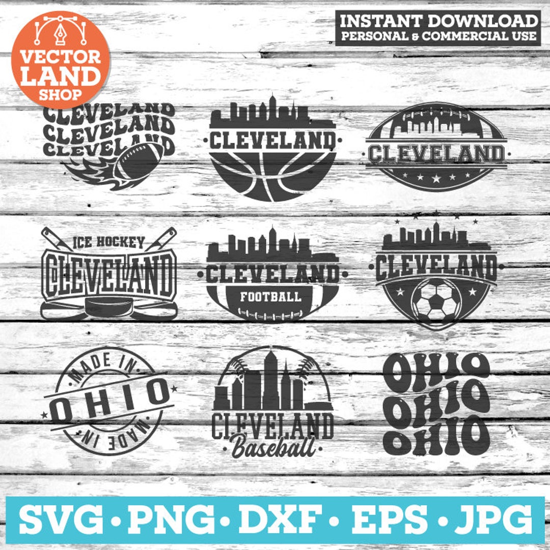 BUNDLE Cleveland Svg, Cleveland Football, Cleveland Basketball ...