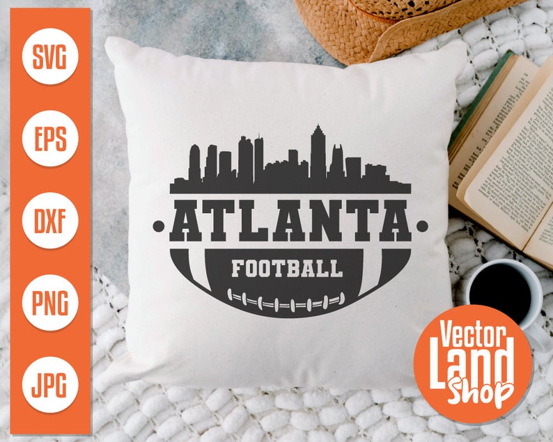 Atlanta Football Svg Atlanta Svg Football Team Logo - Etsy