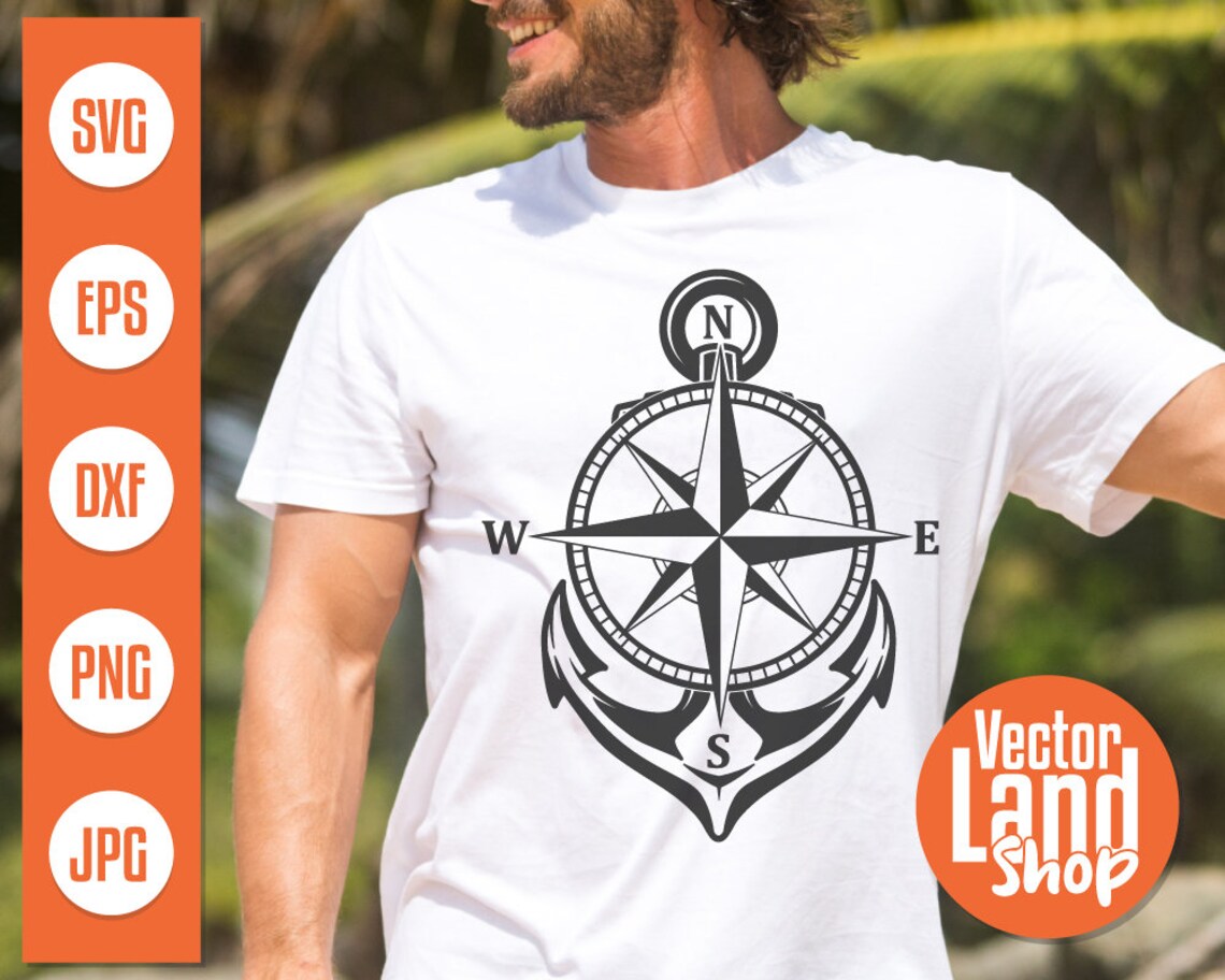 Compass SVG Anchor Svg Sailor Svg Boat Svg Travel Svg - Etsy