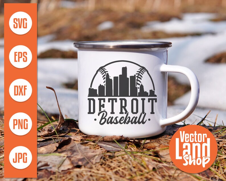 Detroit Baseball Svg Detroit Svg Baseball Team Logo - Etsy