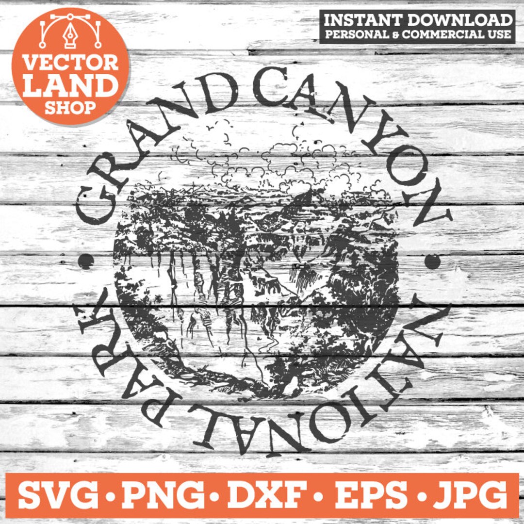 Grand Canyon svg, National Park svg, Arizona svg, Canyon Svg, Western ...