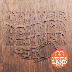 Denver Football Svg, Denver Svg, Football Team Logo, American Football ...