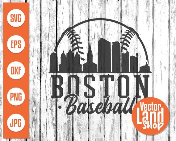 Boston Baseball Svg Boston Svg Baseball Team Logo Baseball - Etsy