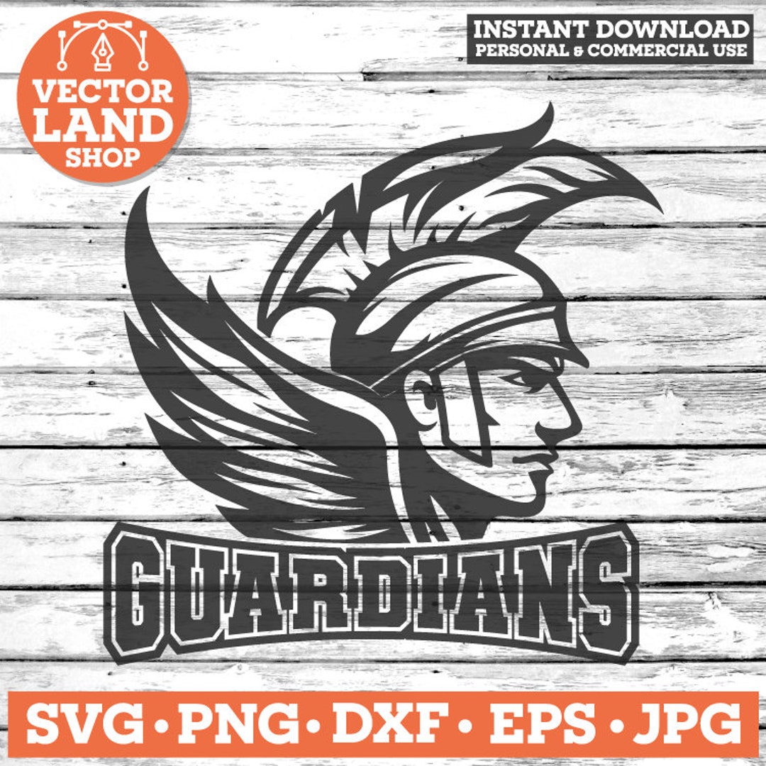 Guardians Svg, Mascot Team Svg, Team Logo, Mascot Svg, Guardians Png ...