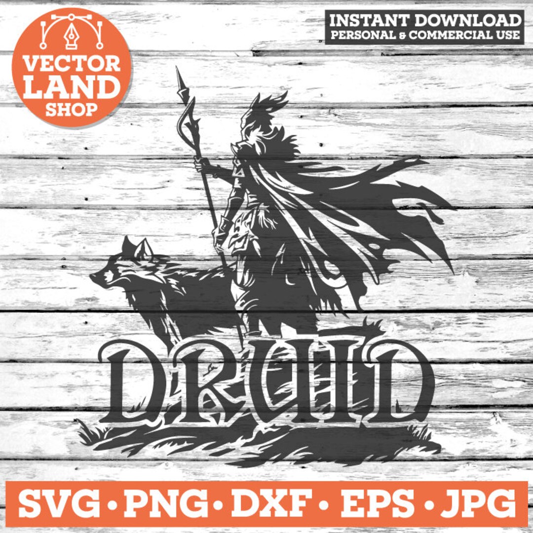 Druid Svg, Dnd Svg, Gamer Svg, Druid Design,d20 Dice, RPG Svg, Dungeons ...
