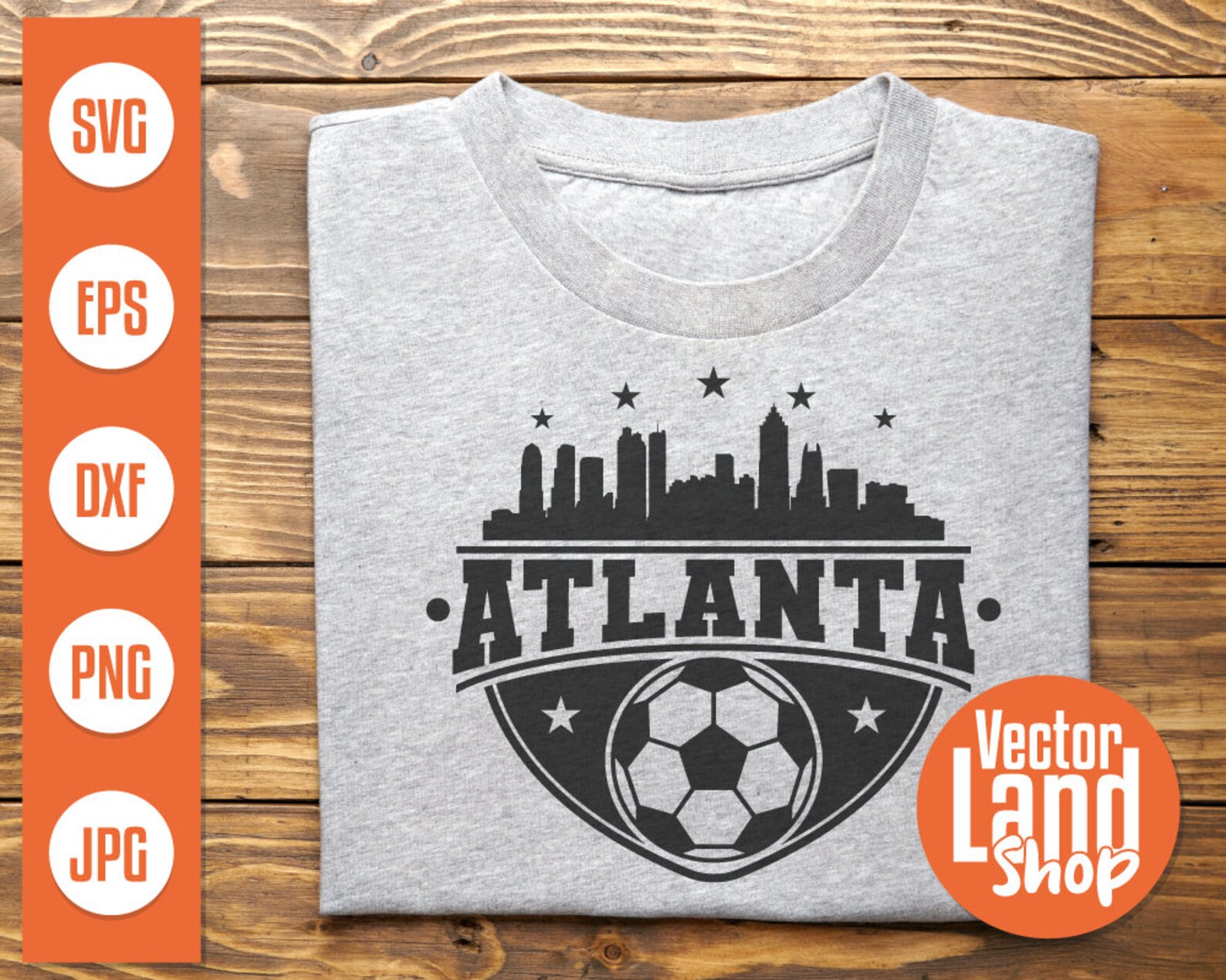 Atlanta Soccer Svg Atlanta Svg Soccer Team Logo Soccer Svg - Etsy
