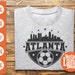 Atlanta Soccer Svg Atlanta Svg Soccer Team Logo Soccer Svg - Etsy