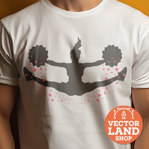 Cheerleader Svg, Toe Touch Svg, Cheerleading Svg, Cheer Stars Svg ...